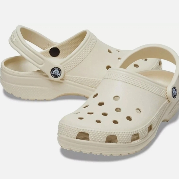 CROCS | Shoes | Crocs Womens Classic Clog In Cream | Poshmark
